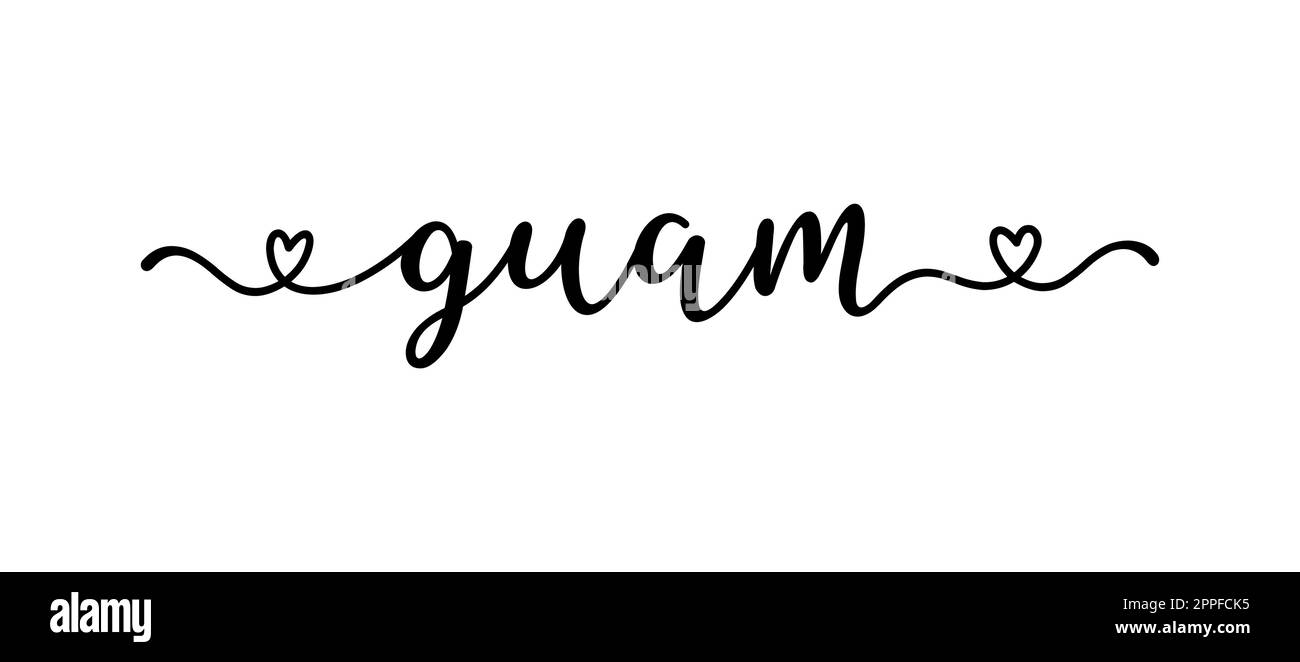 Guam state map Black and White Stock Photos & Images - Alamy