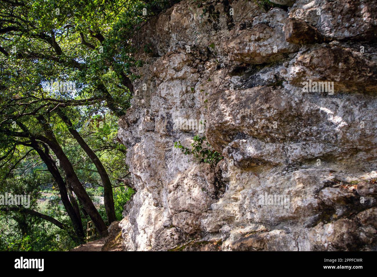 Limestone erosion, limestone outcrop, Basque Country Spain Stock Photo ...