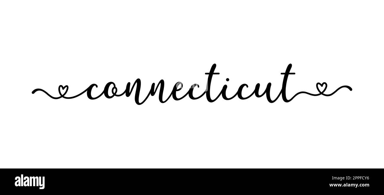 Vintage map of connecticut Stock Vector Images - Alamy