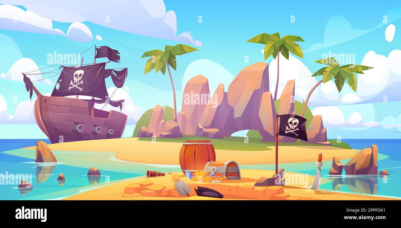 Animation Island Beach