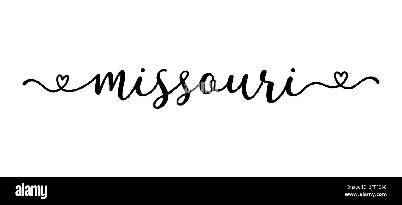 Missouri vintage map Stock Vector Images - Alamy