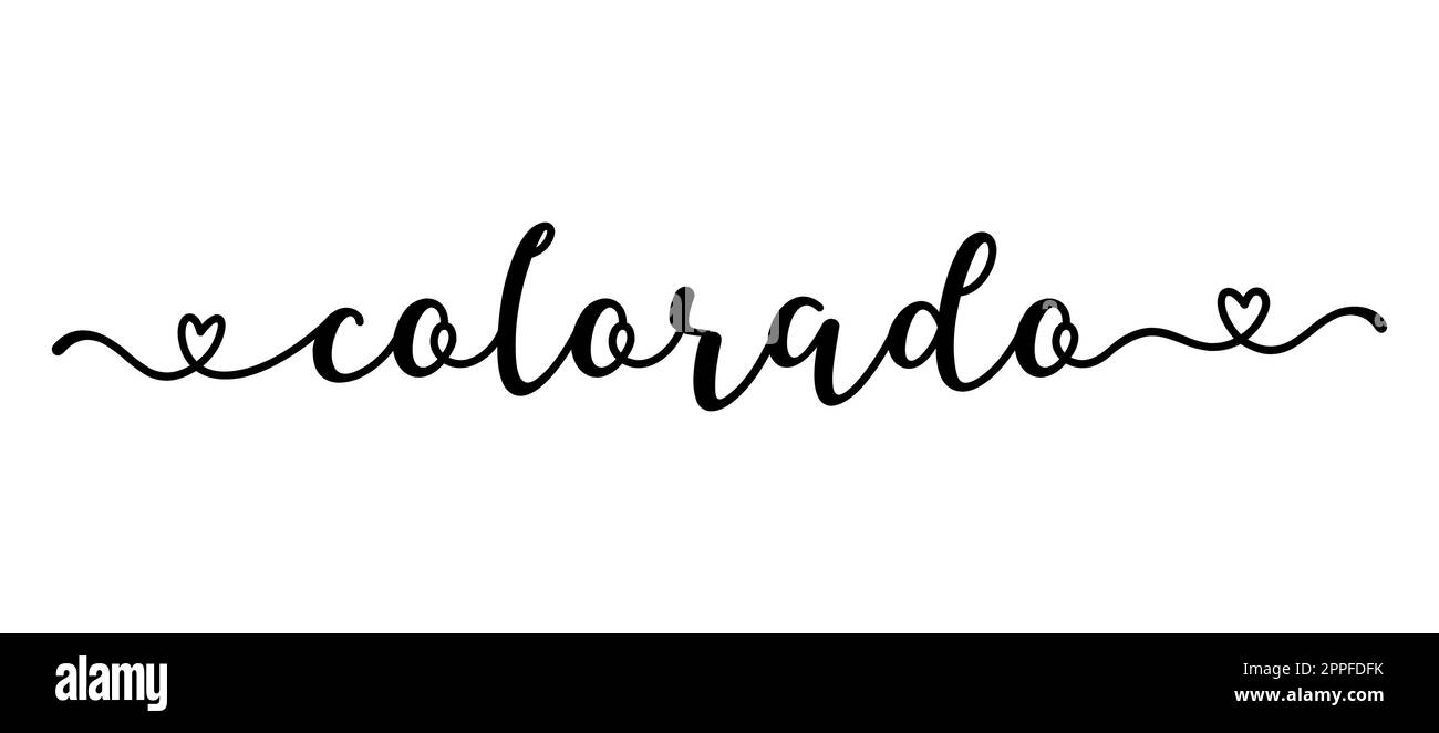 Vintage colorado map Cut Out Stock Images & Pictures - Alamy