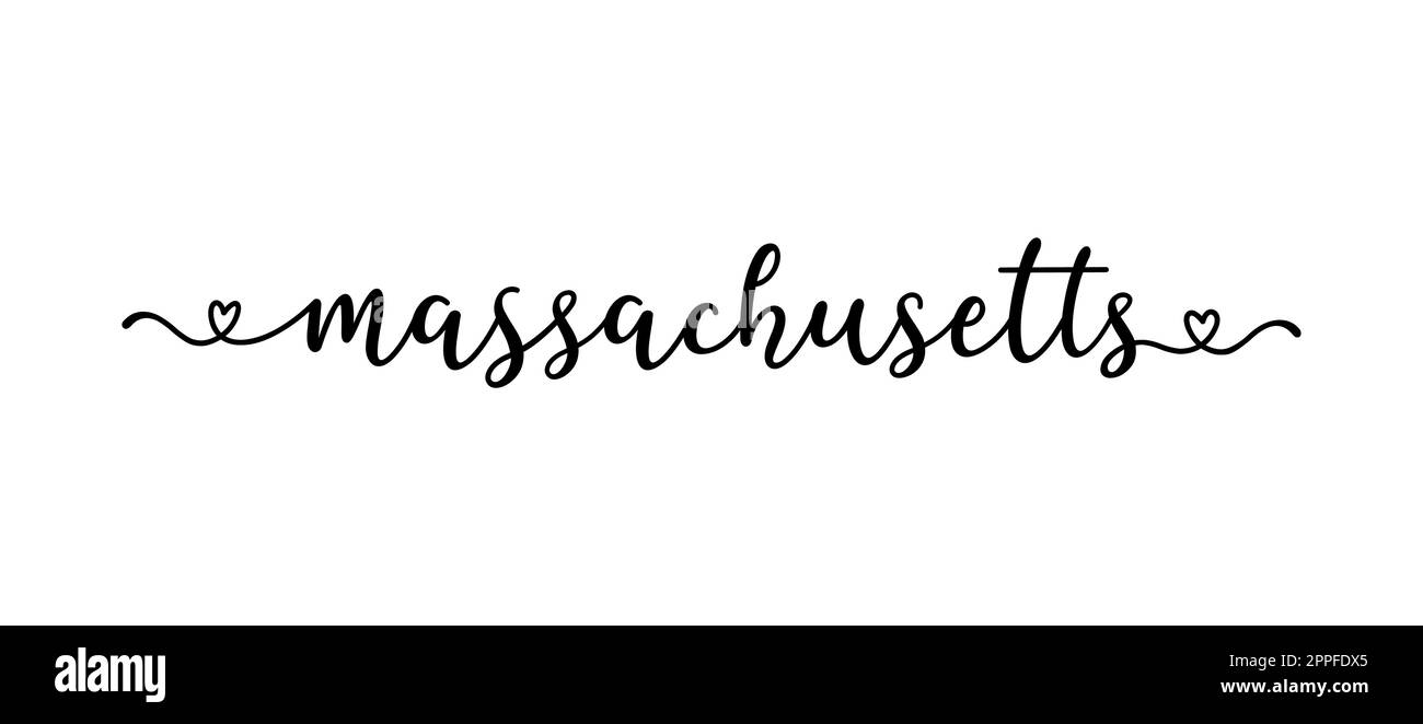 Vintage massachusetts map Stock Vector Images - Alamy