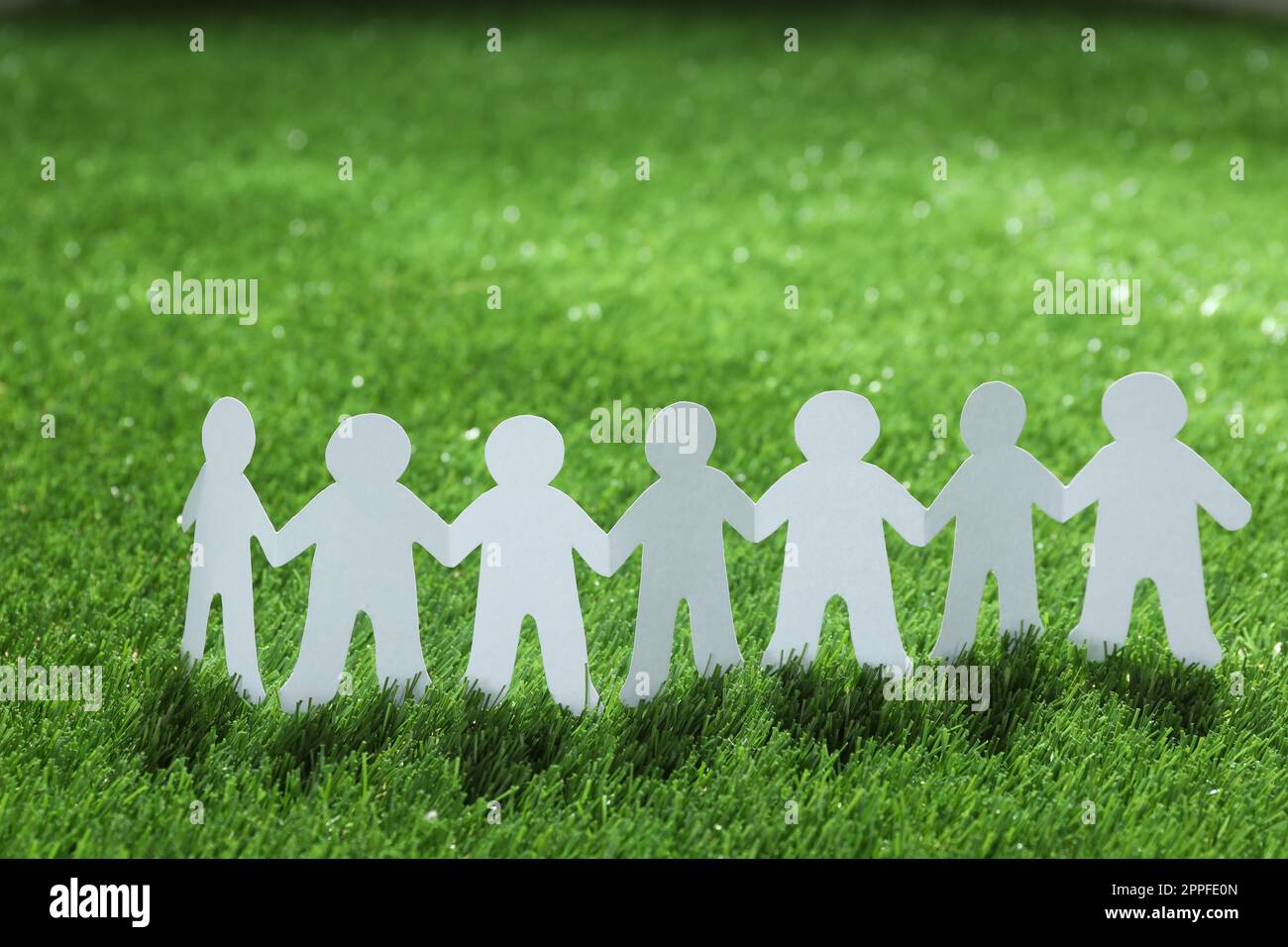 Chain community connection hands companionship green hi-res stock ...