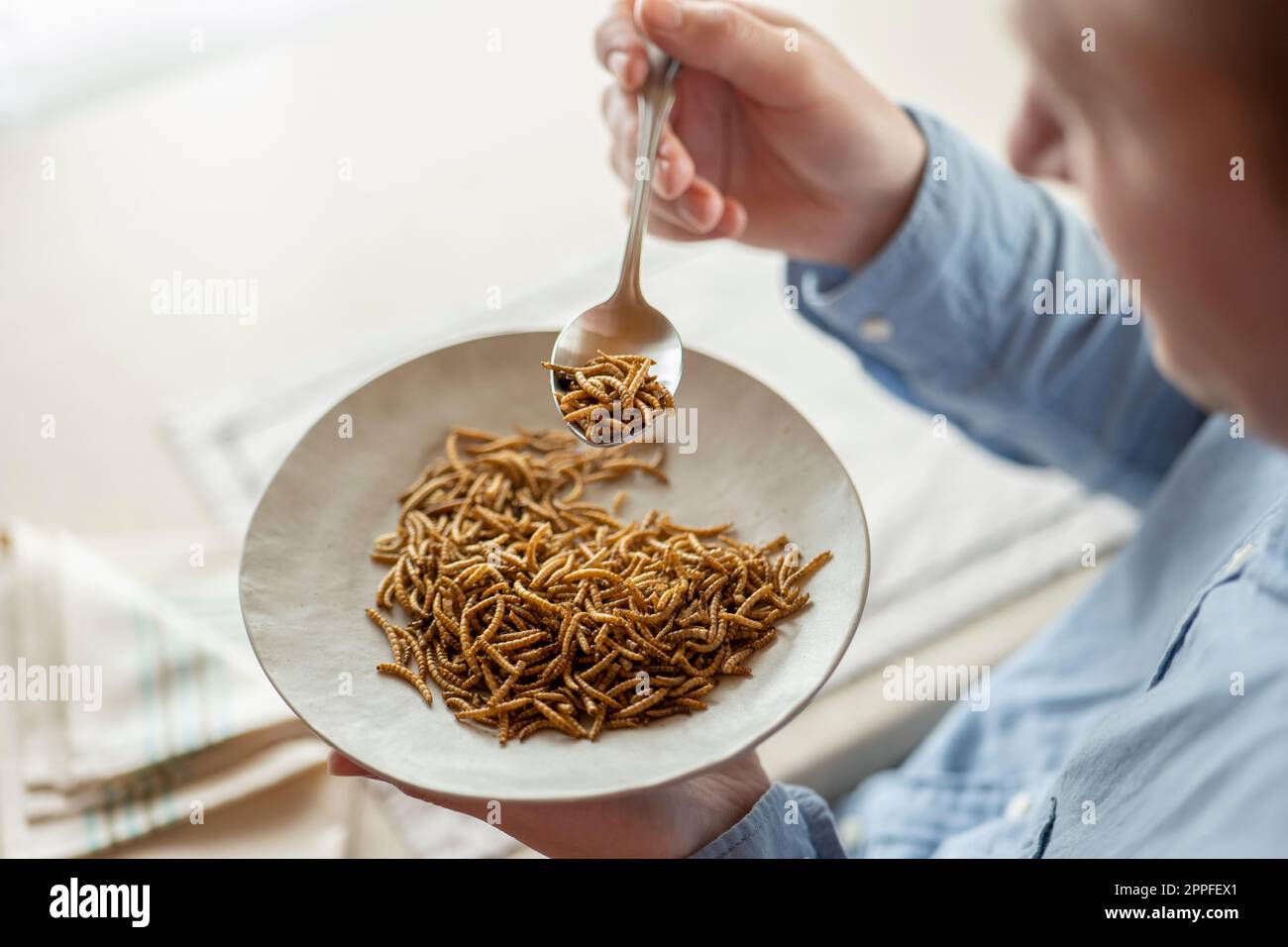 Meal worms hi-res stock photography and images - Alamy