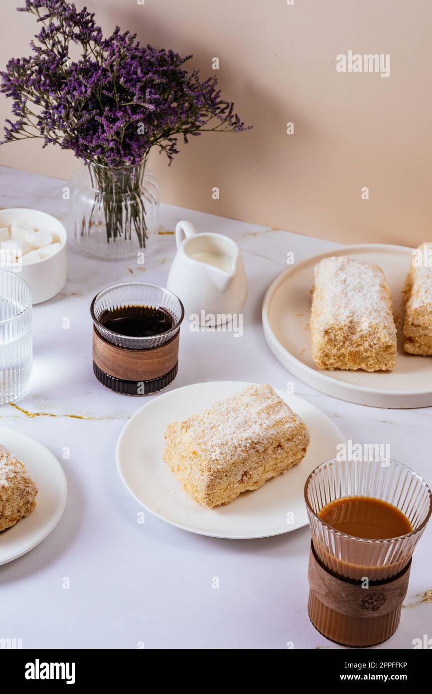 Traditional cream cakes hi-res stock photography and images - Alamy