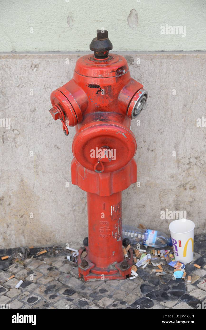 a fire hydrant in Lisbon â€“Lisboa-, the capital of Portugal, September ...