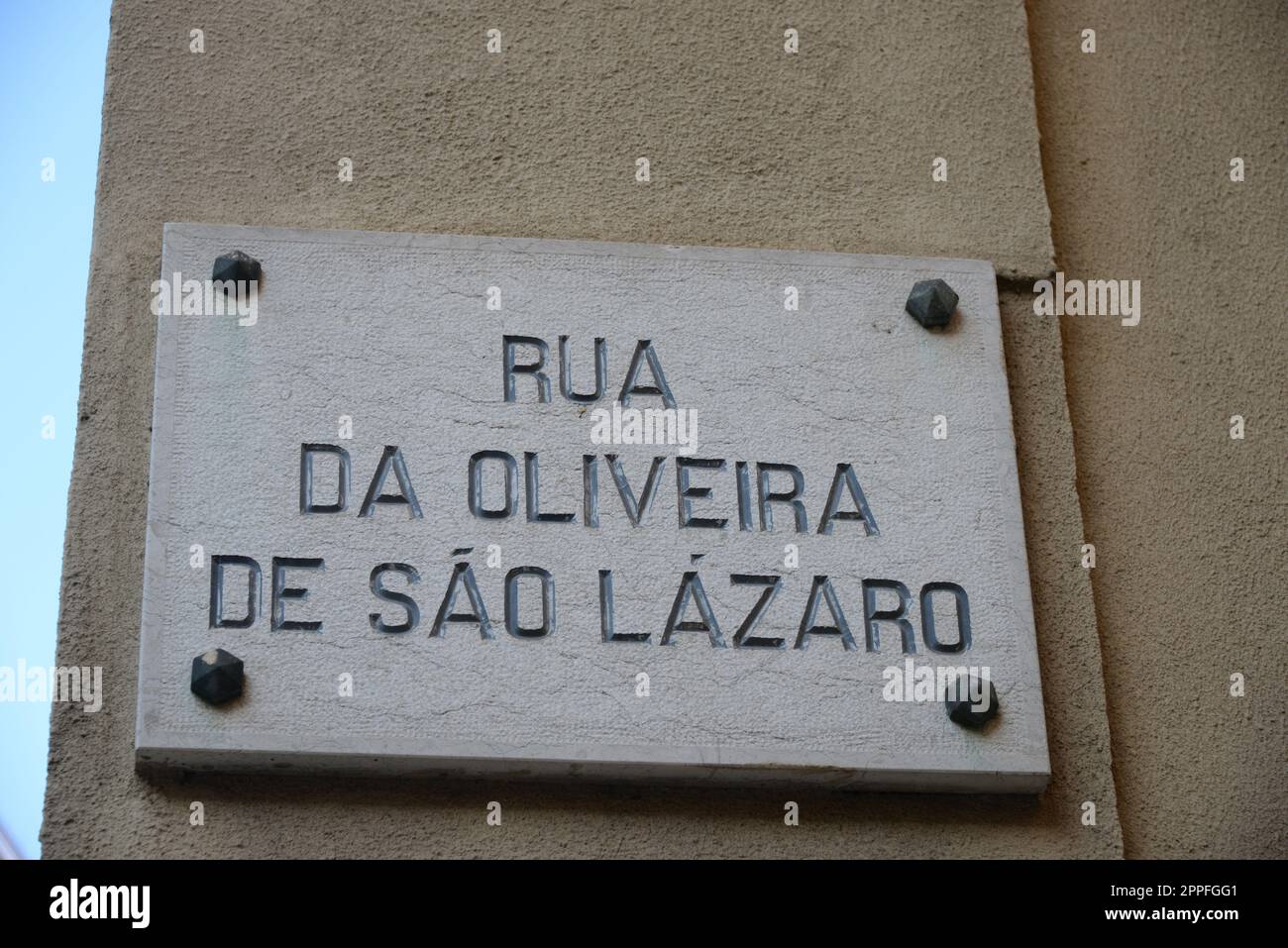 Street sign, Facades of houses, cityscapes in Lisbon -Lisboa- , the ...