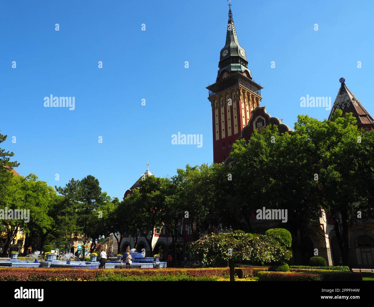 Subotica, Serbia, September 12 2021 City Hall of Subotica szabadka in ...