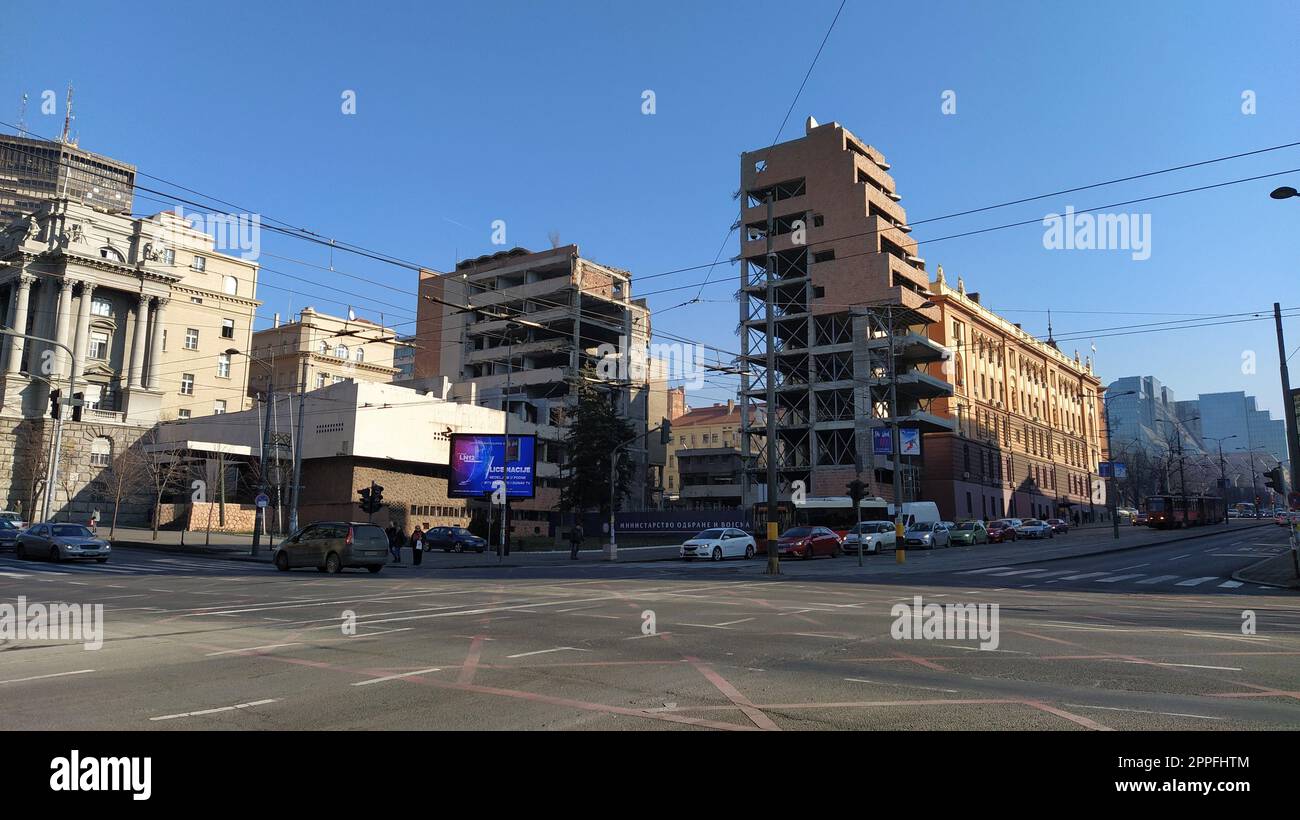 Belgrade, Serbia - January 24, 2020: Former building of the Ministry of ...