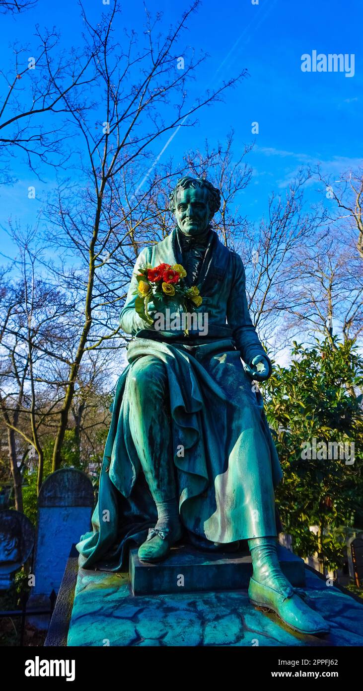 Graves and crypts in Pere Lachaise Cemetery, This cemetery is the final resting place for many ...