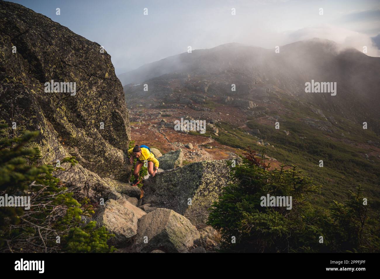Woman scrambling hi-res stock photography and images - Alamy