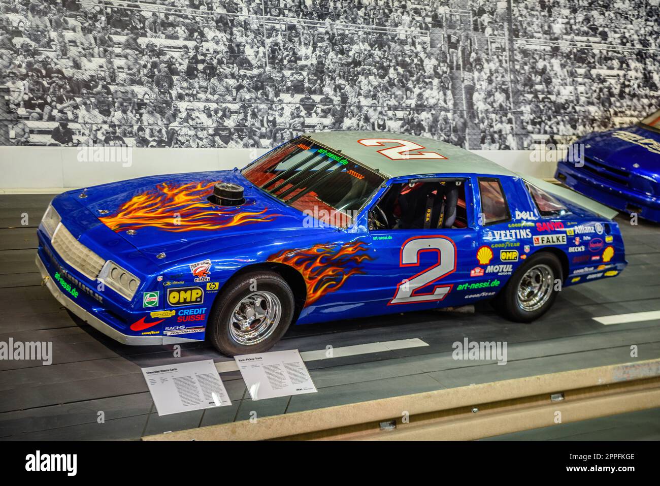 SINSHEIM, GERMANY - MAI 2022: blue NASCAR racing car Chevrolet M Stock ...