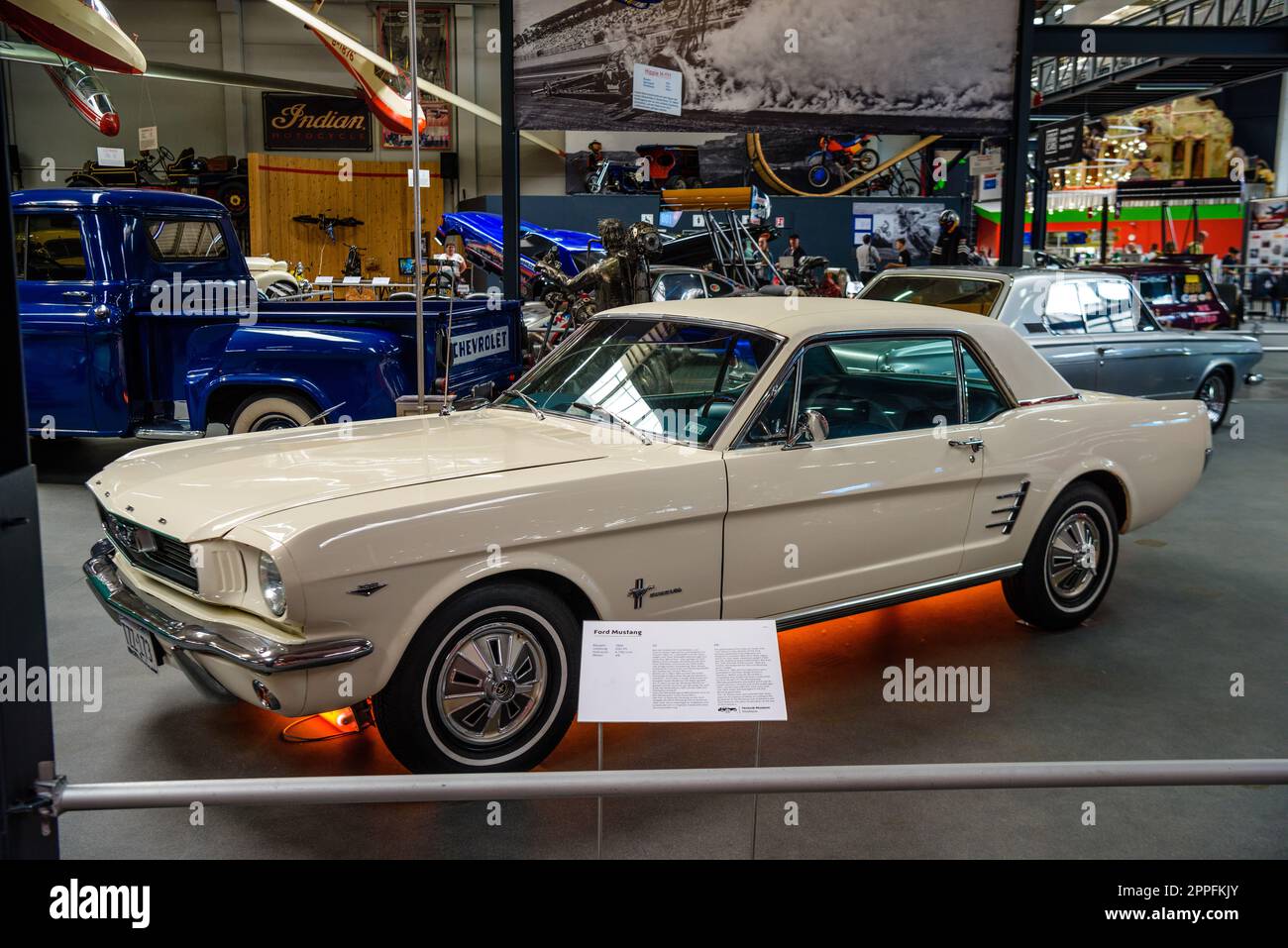 SINSHEIM, GERMANY - MAI 2022: white Ford Mustang 1st generation coupe ...