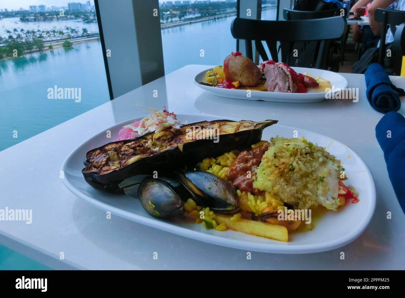 Buffet table aboard cruise ship hi-res stock photography and images - Alamy
