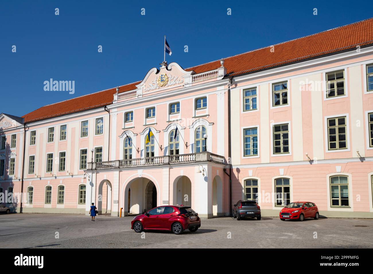 The Parliament Of Estonia in Tallinn Stock Photo - Alamy