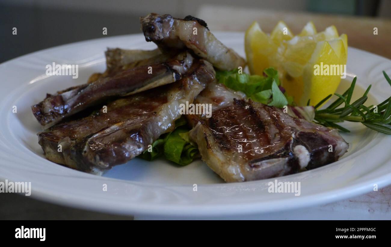 plates of meat Stock Photo - Alamy