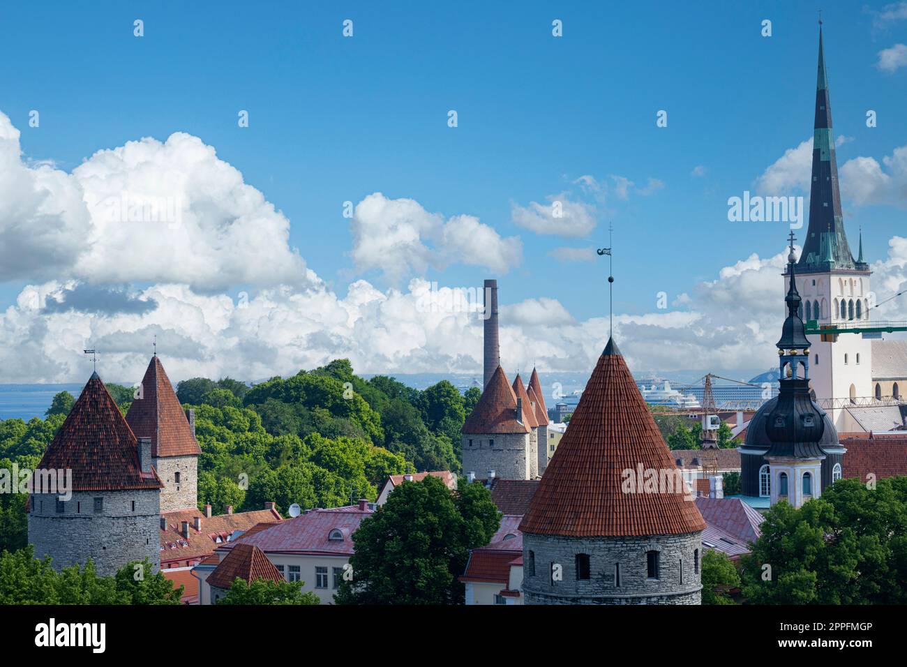 Tallinn panoramic view old hi-res stock photography and images - Alamy