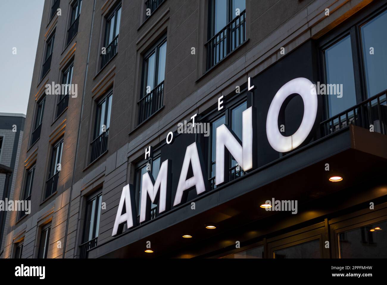 Amano logo hi-res stock photography and images - Alamy