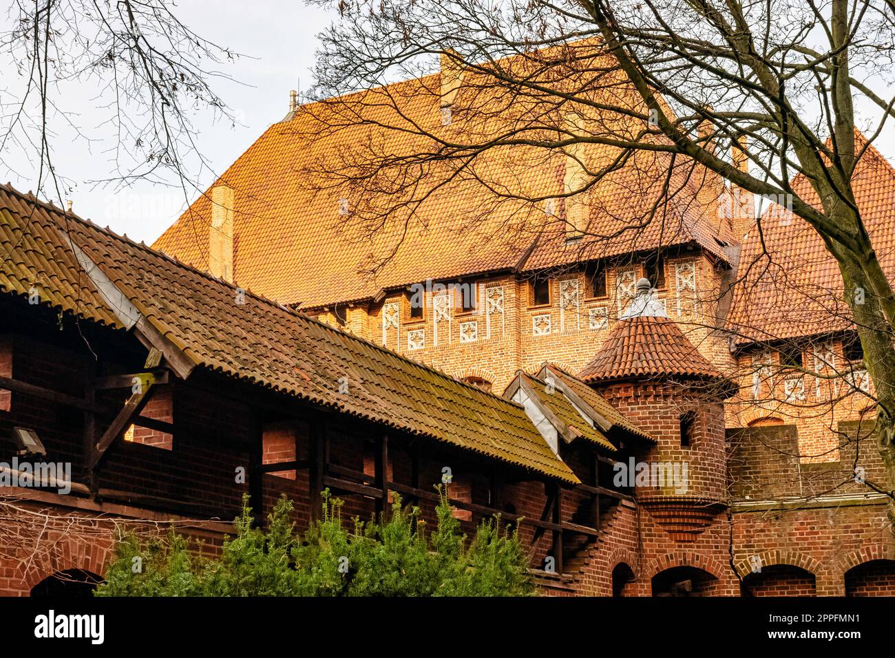 Castle of the Teutonic Order in Malbork - the largest castle in the ...