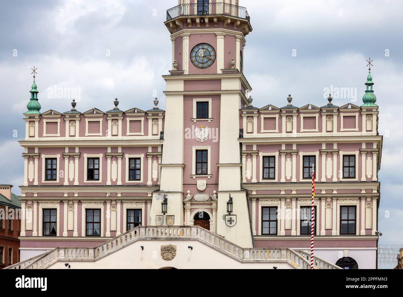 View of facade of 16th century Town Hall situated in the Main Square ... View of facade of 16th century Town Hall situated in the Main Square ...
