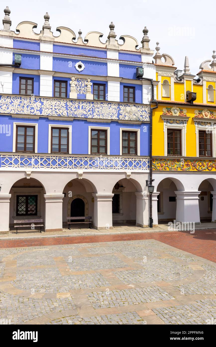 Medieval armenian tenement houses , colorful mannerist-baroque tenement ...