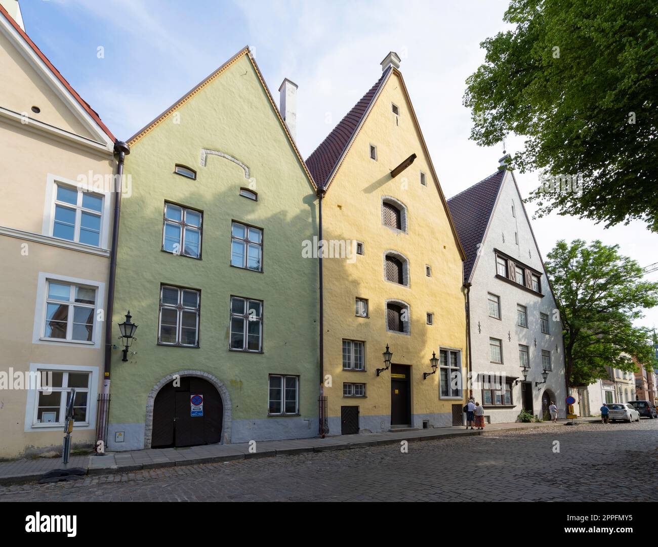typical medieval houses in Tallinn, Estonia Stock Photo - Alamy