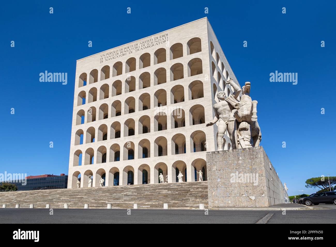 Palazzo della CiviltÃ Italiana or Square Colosseum in Rome Stock Photo ...