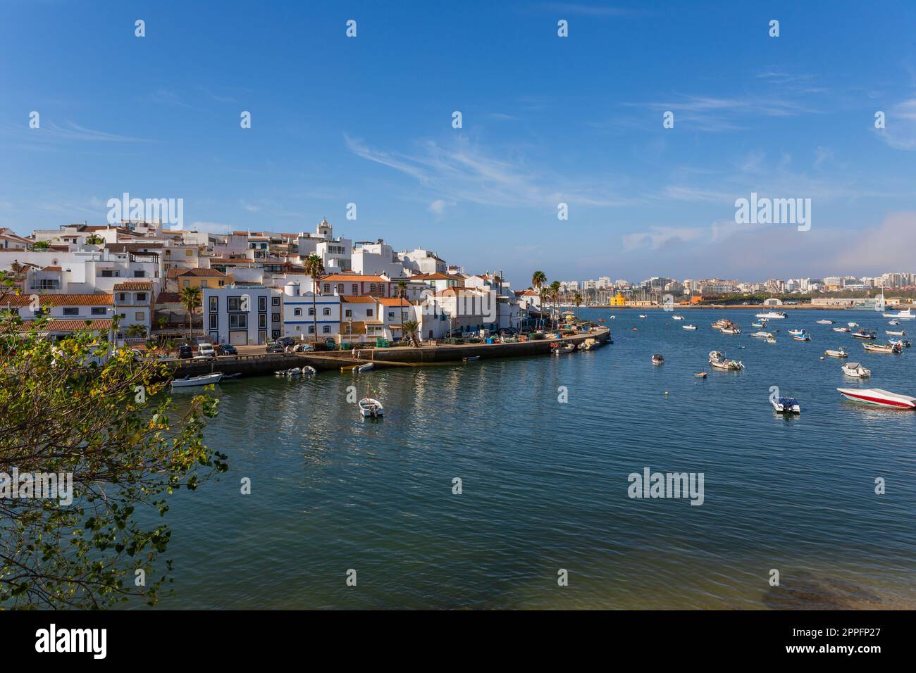 View of the village of Ferragudo Stock Photo - Alamy