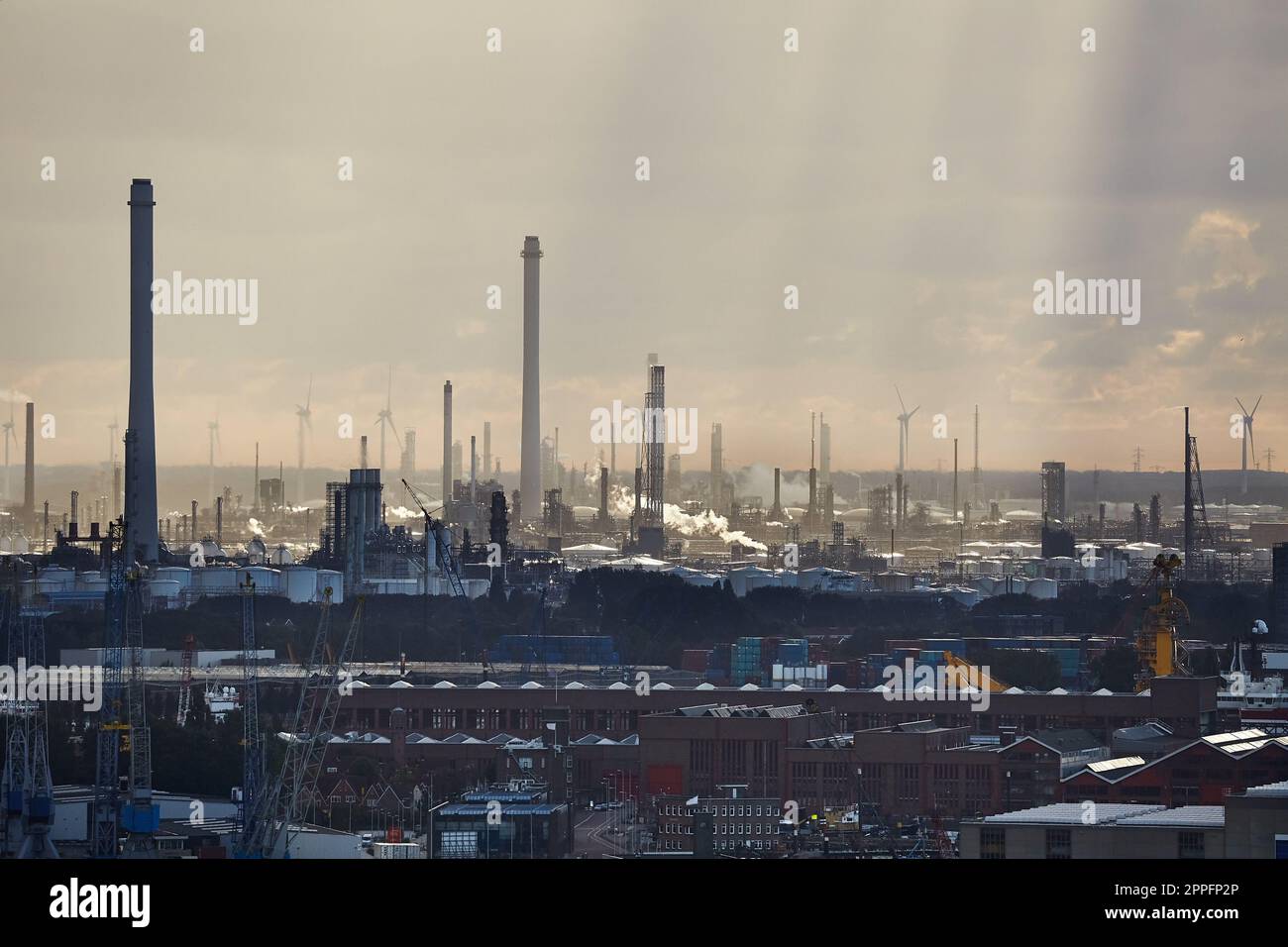 Dramatic Industrial Landscape Stock Photo - Alamy