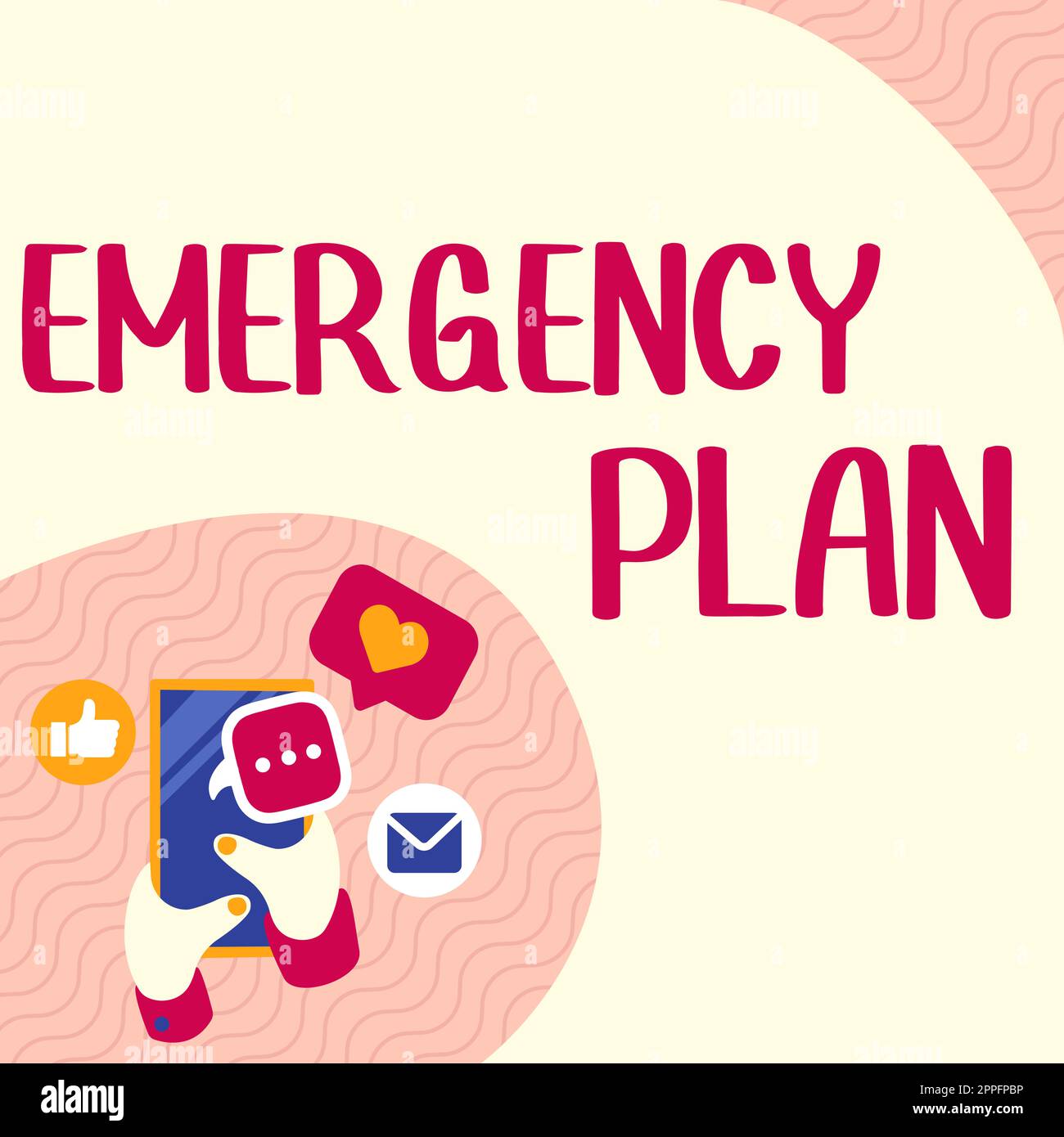 Handwriting text Emergency Plan. Concept meaning Procedures for ...