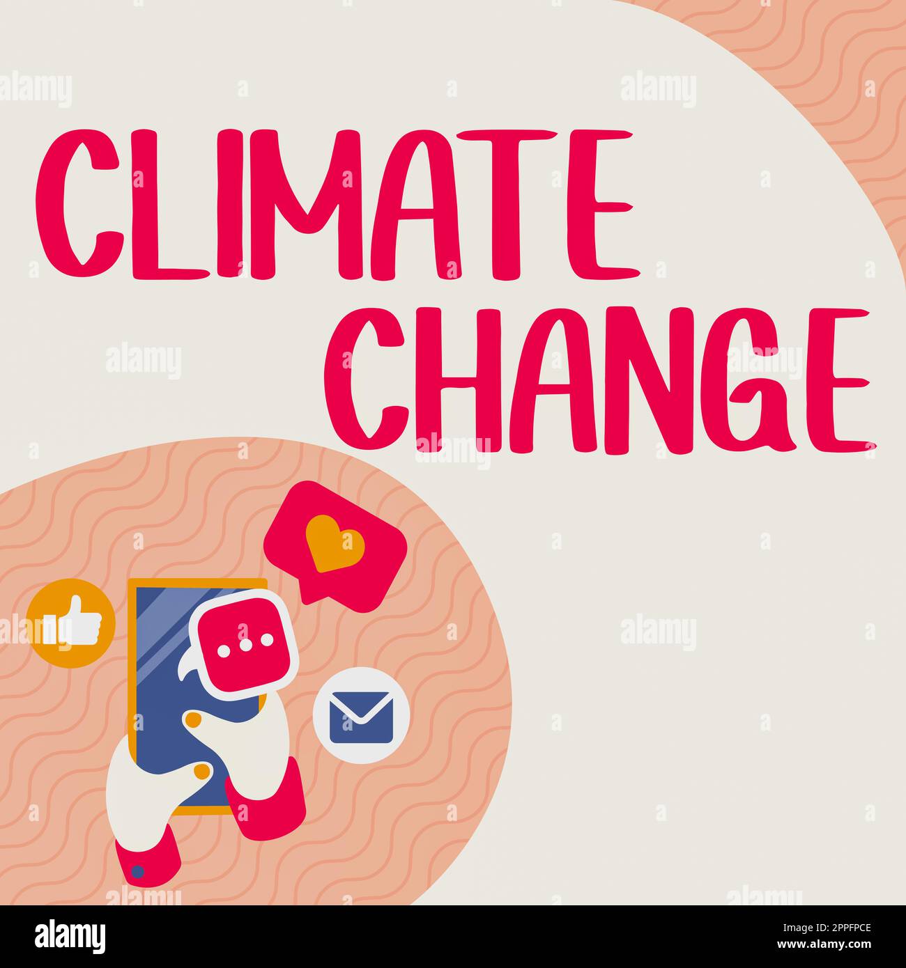 Hand writing sign Climate Change. Conceptual photo Increase in global ...