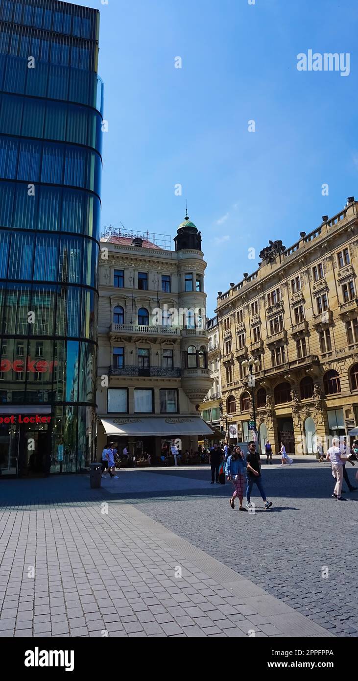Hotel Ambassador and casino on Wenceslas Square in inner city Stock ...