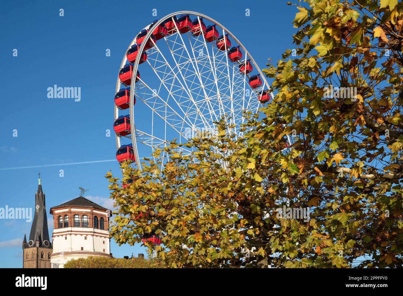 Wheel of vision, downtown Dusseldorf, Germany Stock Photo - Alamy