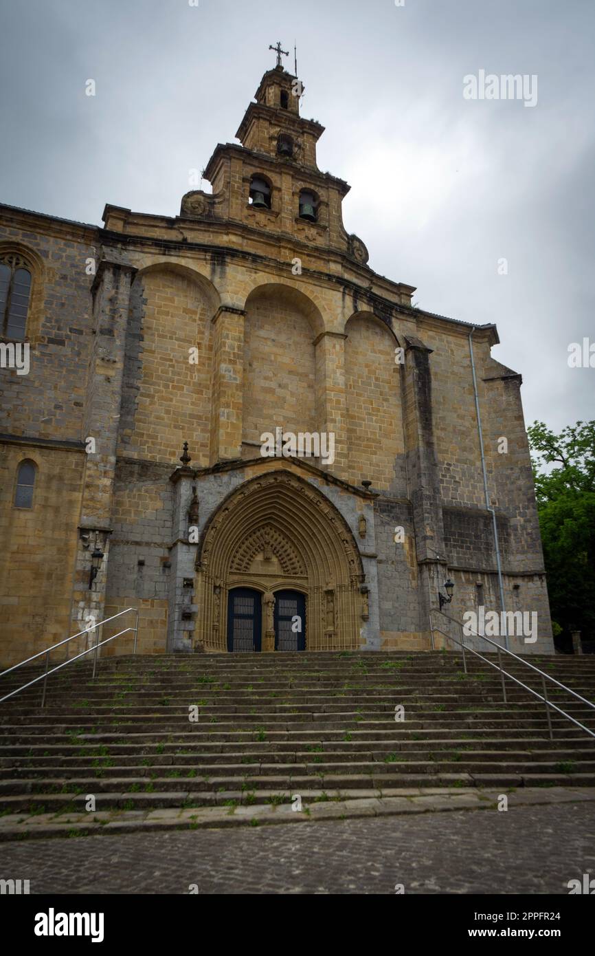 Saint Mary Catholic Church in Gernika-Lumo, Basque Country, Spain Stock ...
