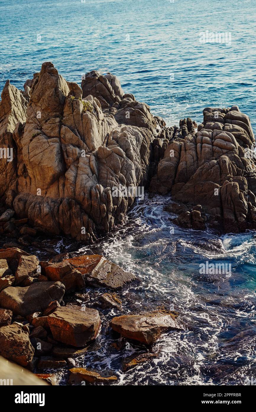 Landscape of the Mediterranean coast of southern Europe Stock Photo - Alamy