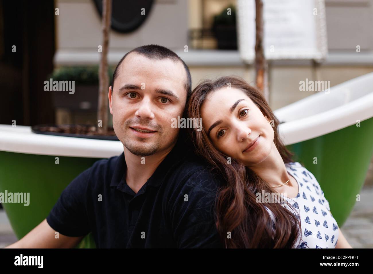 couple Man and woman romantically embrace in summer Stock Photo - Alamy