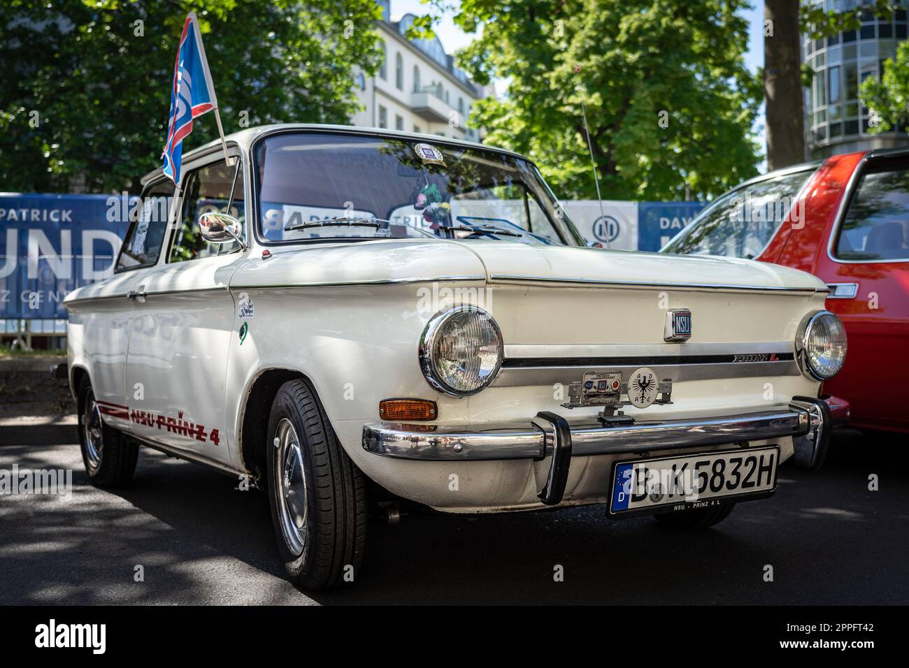 BERLIN - JUNE 18, 2022: Two-door sedan NSU Prinz 4L, 1972. Classic Days ...
