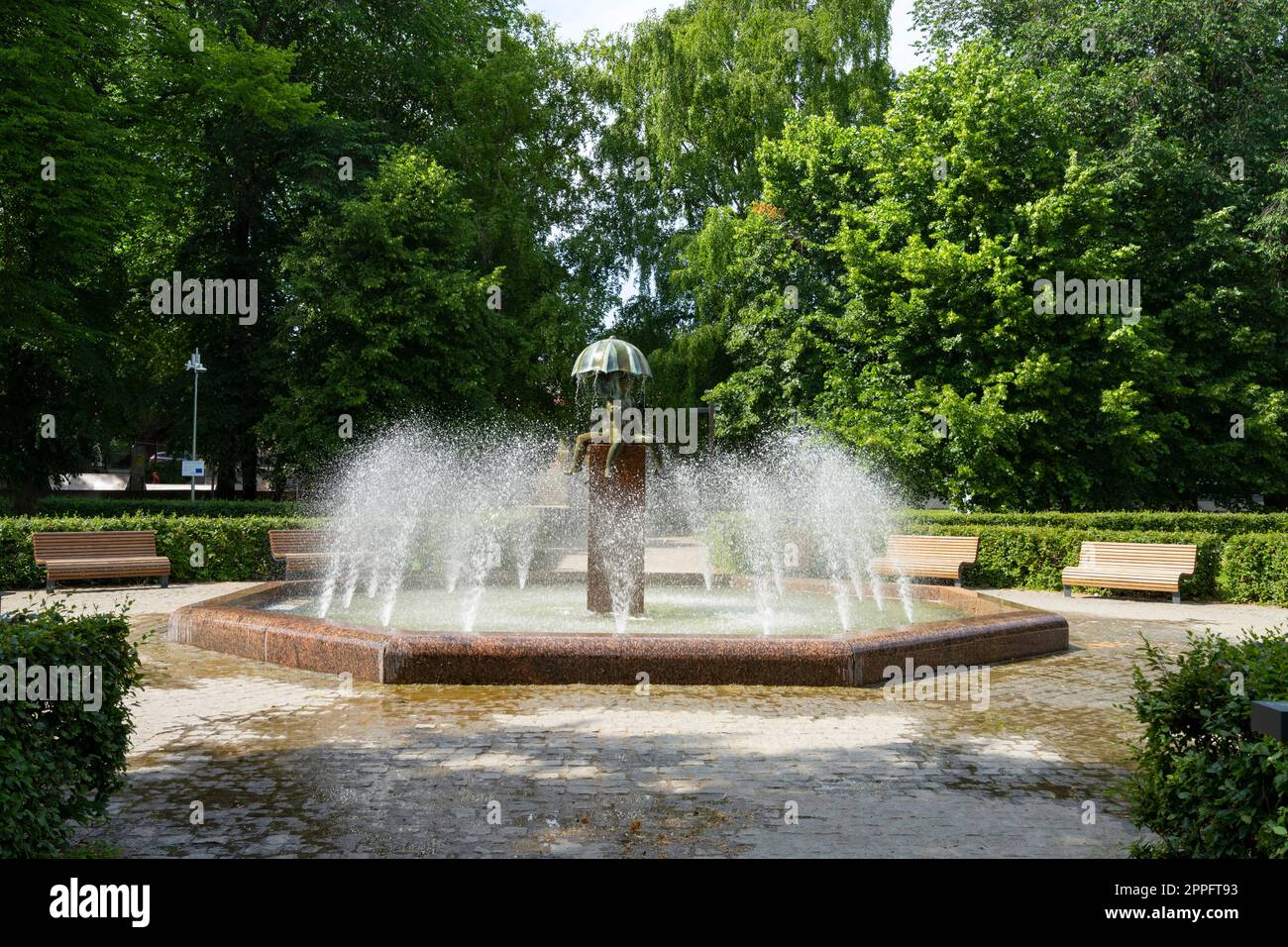 Kanuti Garden fountain in Tallinn, Estonia Stock Photo - Alamy