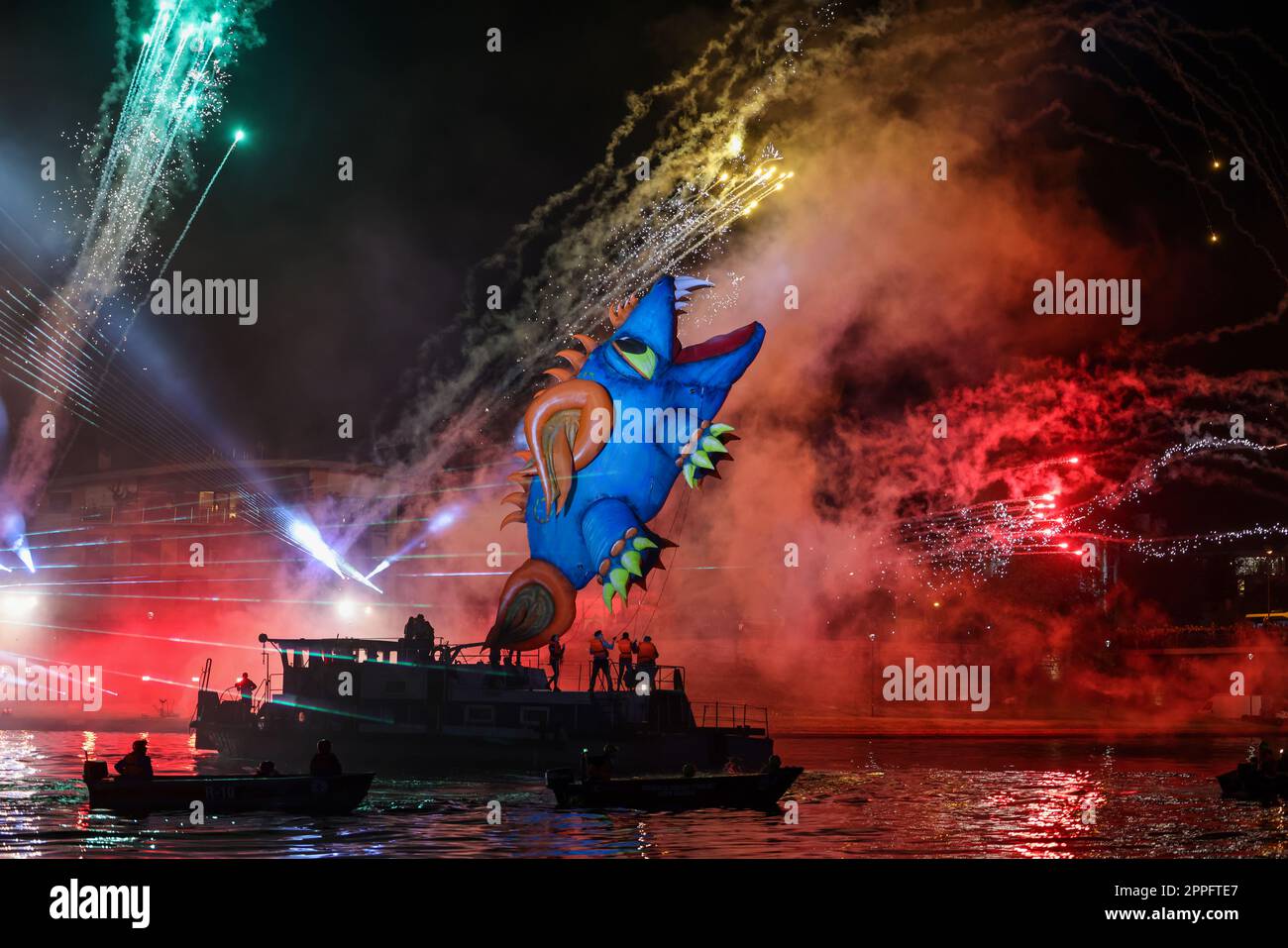 Great Dragon Parade in Cracow Stock Photo - Alamy