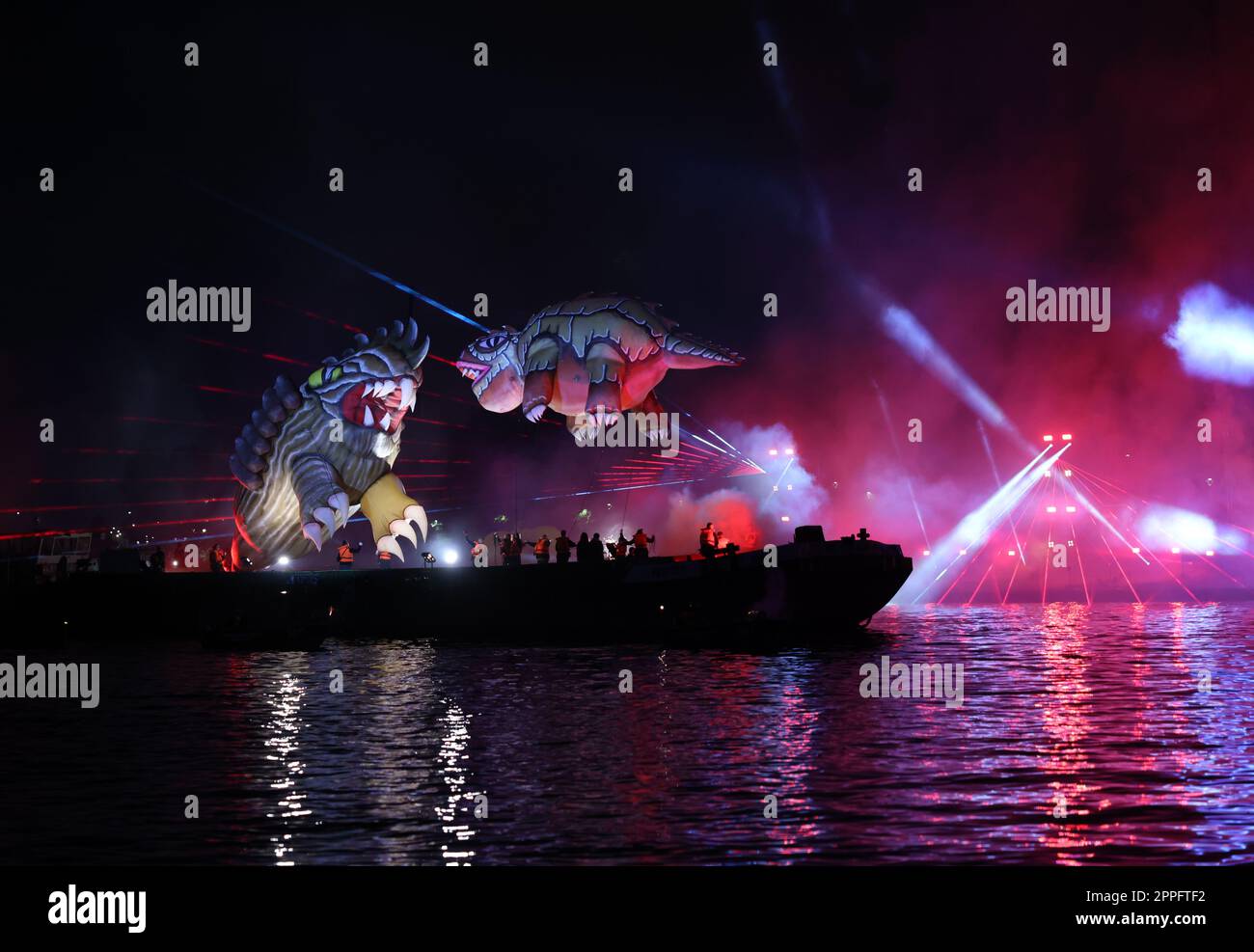 Great Dragon Parade in Cracow Stock Photo - Alamy