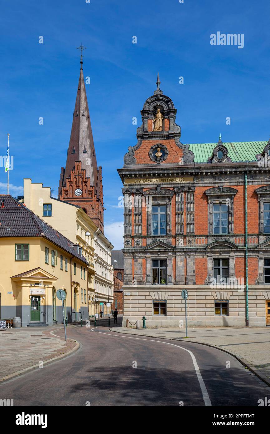 Stortorget, Great Square with historic Town Hall and tower of 14th ...