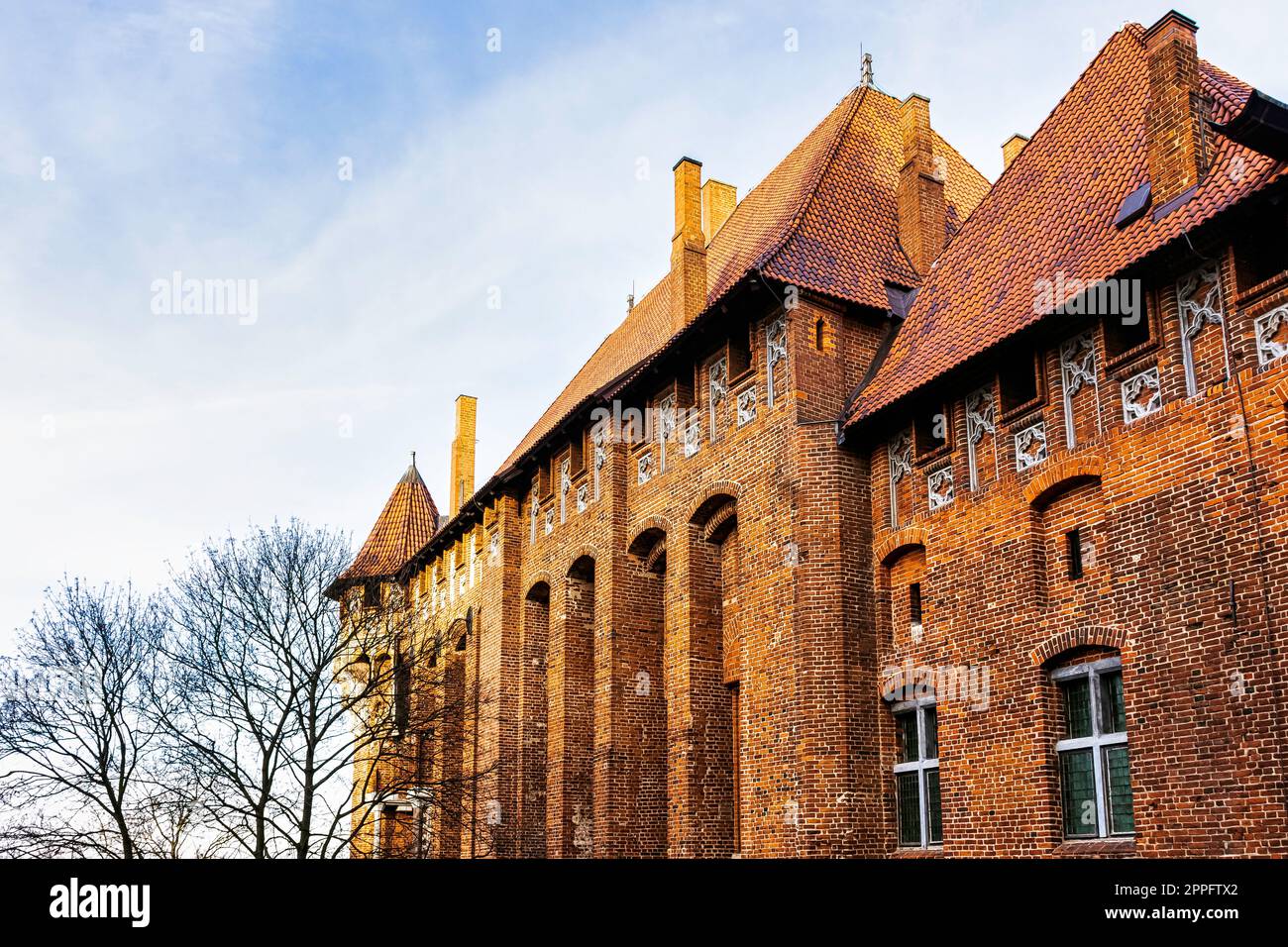 Castle of the Teutonic Order in Malbork - the largest castle in the ...