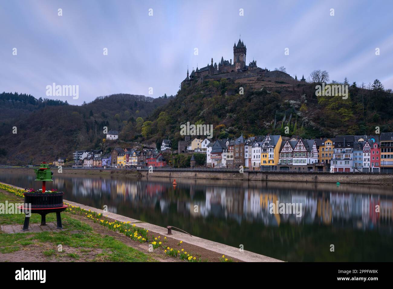Cochem castle dusk hi-res stock photography and images - Alamy