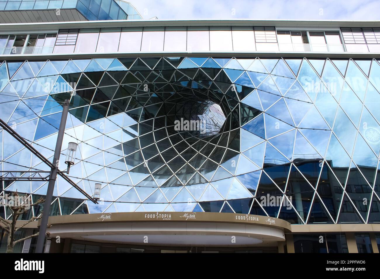 Exterior of Galeria MyZeil mall in Frankfurt am Main, Germany Stock ...
