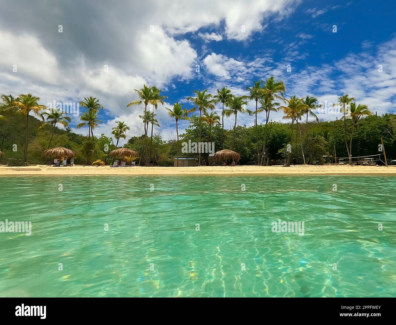 Honeymoon Beach on St. Thomas, USVI Stock Photo - Alamy