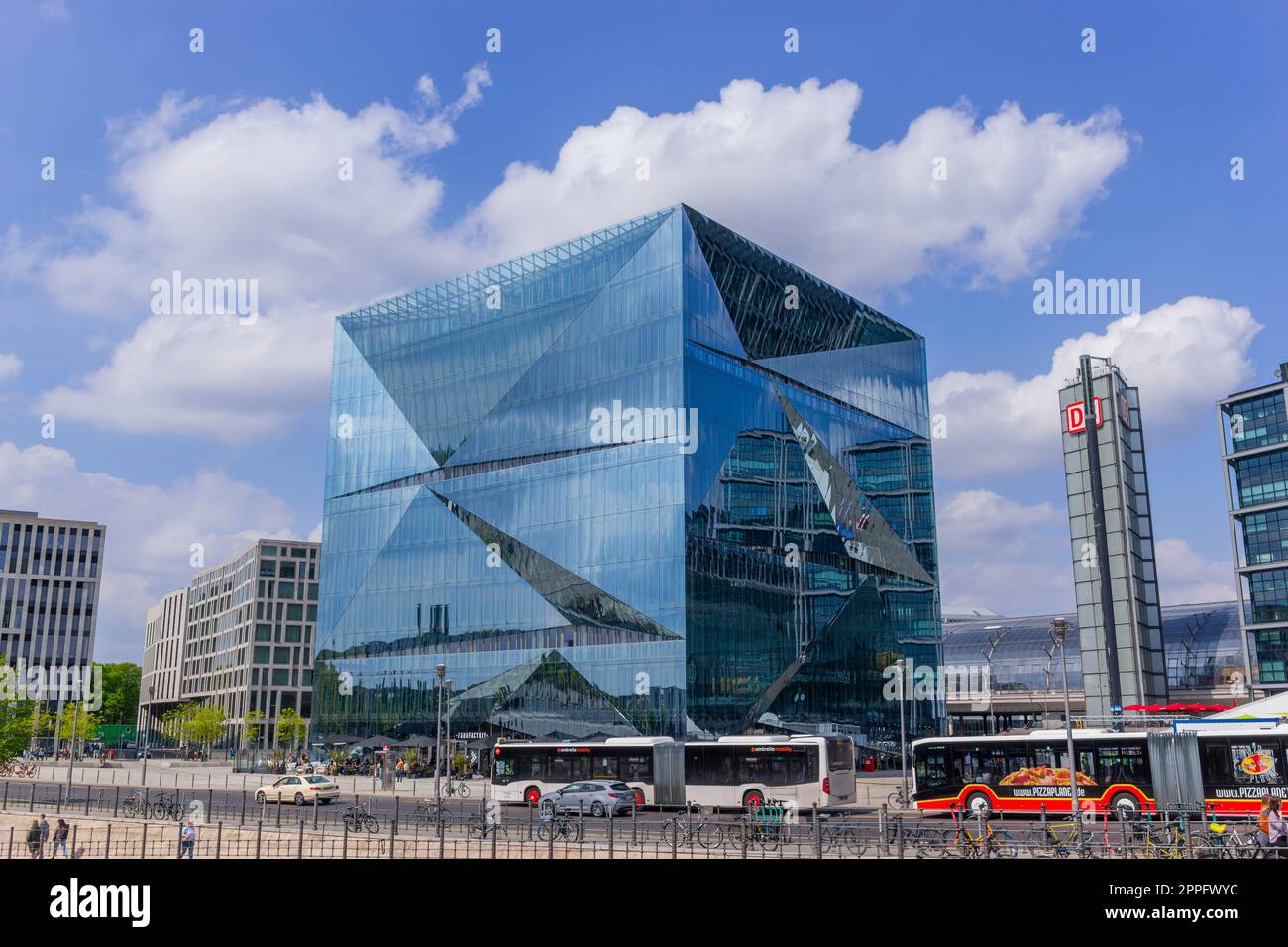 Cube Berlin office building Stock Photo - Alamy
