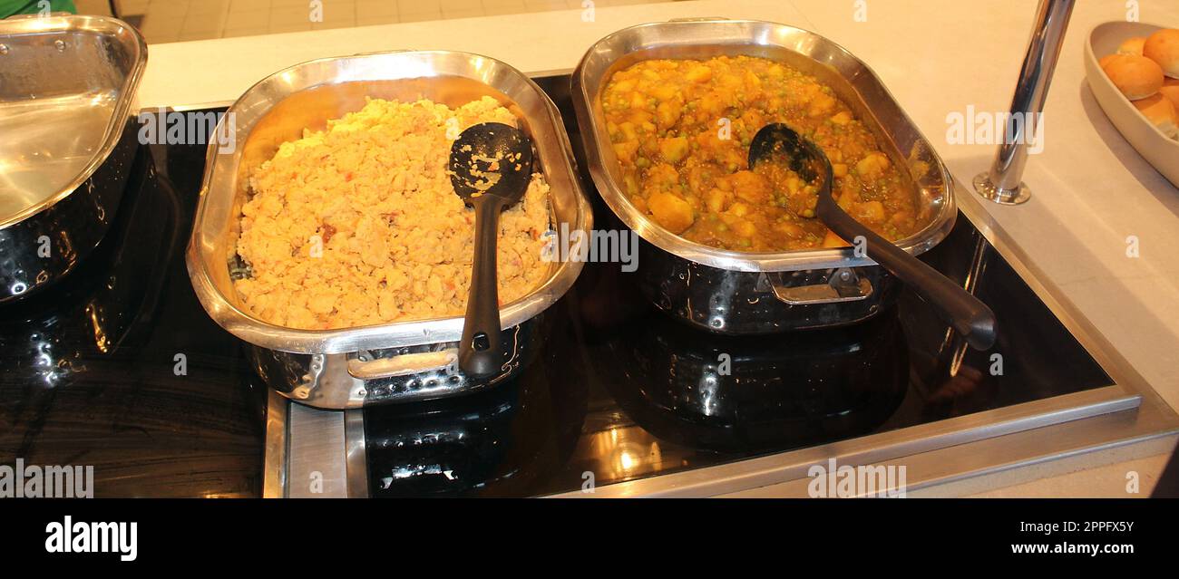 Dining Room Buffet aboard the luxury abstract cruise ship Stock Photo ...