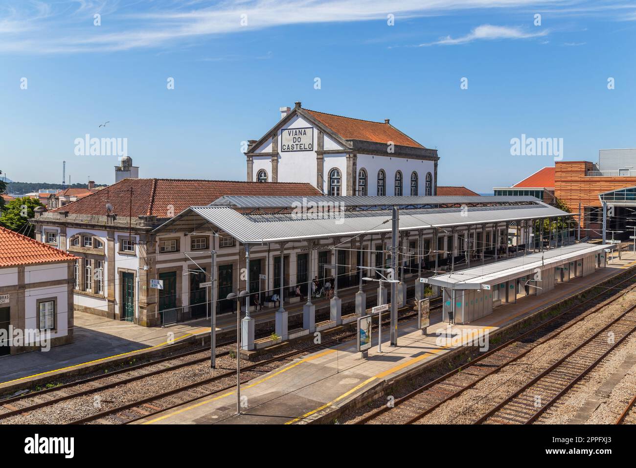 Viana do Castelo train station Stock Photo - Alamy