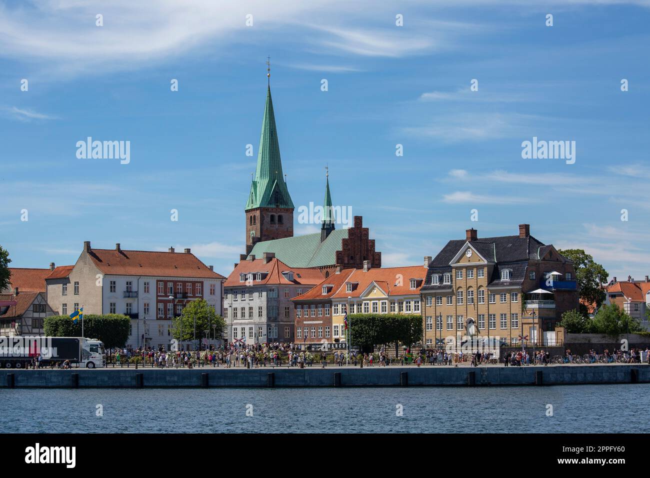 View from the Baltic Sea of city, Helsingor, Denmark Stock Photo - Alamy